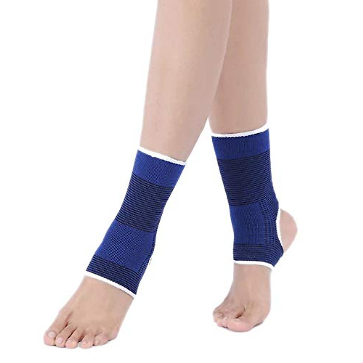 LUXXII (2 Count Elastic Ankle Brace Support Compression Wrap Movement Protection Ankle Sport Fitness Guard Band