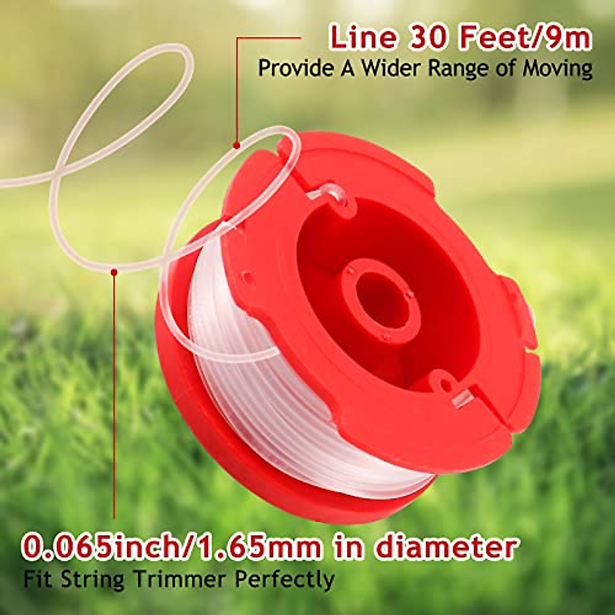 8Pcs String Trimmer Line Spool Replacement for Craftsman Weed Eater CMZST065 CMZST0653 CMCST900 CMESTA900 CMESTE920 CMCST98020 CMZST065 Grass Trimmer, Auto Feed 0.065 Trimmer Line Spool Parts