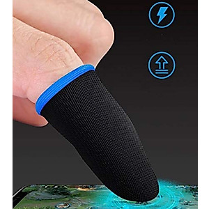 J-Kare Finger Sleeves for Gaming | PUBG Finger Sleeve Gloves for Gaming | Thumb Sleeves Mobile Gaming | Gamer Gloves | Dedales para Dedos Gamer | Pack of 10