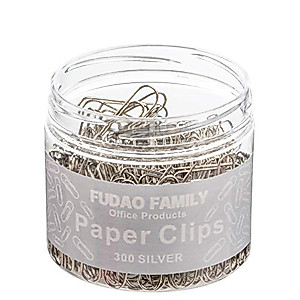 Small Paper Clips, 1.1 Inch Paper Clip, 300 pcs Paperclips (Small, Silver)