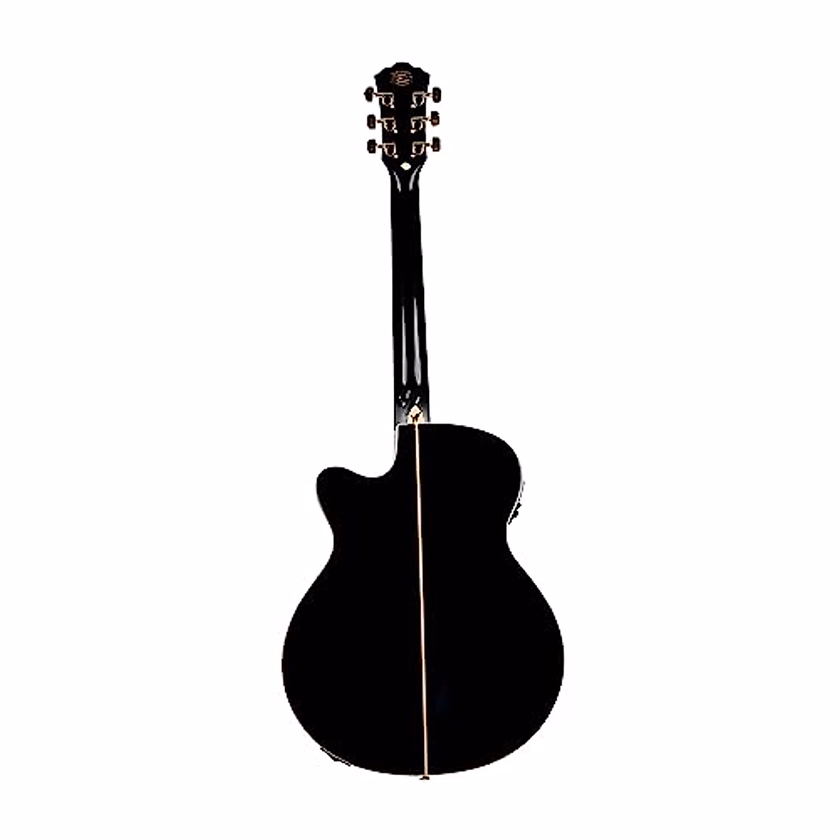 Washburn Festival Series 6 String Acoustic Electric Guitar, Right, Koa Burst, Cutaway Mini Jumbo (EA55G-A)