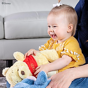 KIDS PREFERRED Disney Baby Winnie the Pooh and Friends Stuffed Animal with Jingle and Crinkle, Pooh 9”, Standard Safe for All Ages
