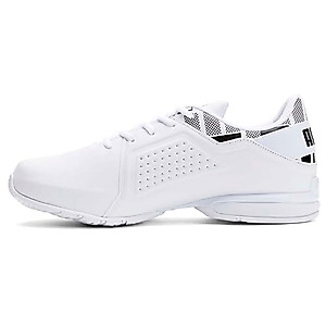 PUMA Mens Viz Runner Repeat Wide Running Sneakers Shoes - White - Size 12 M