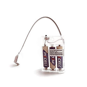 4.5V USB Female Socket 3 AA Clear Battery Case 3AA Box Holder Output 4.5 Volt On Off Switch (1)