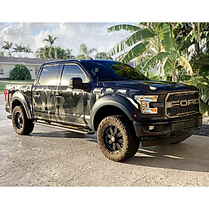 VViViD+ Stealth Edition Camouflage Vinyl Wrap (1.5ft x 5ft, Large Black Stealth)