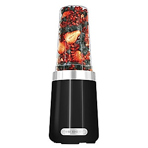 Big Boss powerful and Professional 15 Piece high speed 600 Watt personal countertop blender/Mixer - Recipe book included- Pulverizes and Liquefies fruits and vegetable – Simple and easy to use- Black
