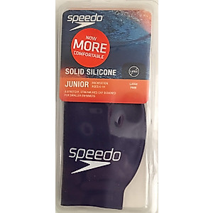 Speedo Jr. Junior Silicone Swim Cap - Purple
