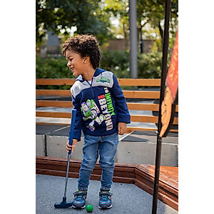 Disney Pixar Toy Story Buzz Lightyear Toddler Boys Half Zip Hoodie 4T