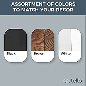 Crutello Rustic Farmhouse Tissue Box Cover - Wooden Black Rectangular Tissue Holder Easy to Refill - 5” x 9“