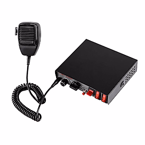 YHAAVALE Car Police Siren,Electronic Emegency Siren,9 Tone Wired PA System for Car