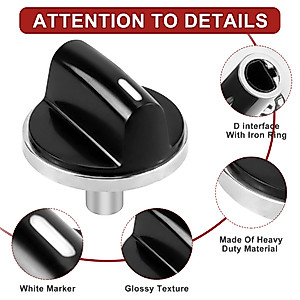AMI PARTS 00650847 Knobs Cooktop Stove Knobs Fit for BOSCH Stove Knobs, Replace 00650847 650847 1999734 AH3480601 Range Oven Gas Stove Knobs (5 pcs)