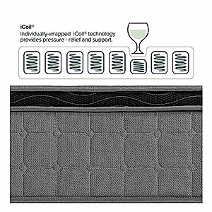 ZINUS 10 Inch Cool Touch Comfort Gel-Infused Hybrid Mattress / Pocket Innersprings for Motion Isolation / Mattress-in-a-Box, Twin