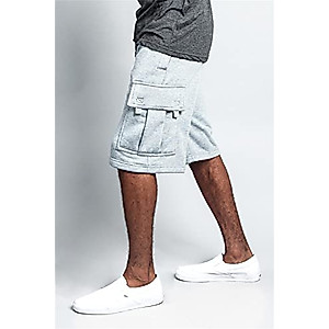 JEKE-DG Men's Hiking Cargo Shorts Stretch Outdoor Tactical Shorts with Pockets for Fishing Casual Cotton Lightweight Shorts (Light Grey,X-Large)