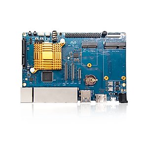 Banana Pi R2 Pro Smart WiFi Router Quad-core Cortex-A55 2GHz Dual Band Wireless Router Rockchip RK3568 with 2GB LPDDR4 +16GB eMMC Storage Support OpenWRT for NAS VPN Server