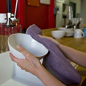 IPPINKA Nawrap Binchotan Tea Towel, Naturally Anti-Odor, Tea Brown x Charcoal