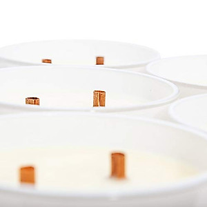 SoyWood 100% Soy Scented Candle, All Natural Stress Relief Candle with 2 Wooden Wicks :: Long Burning, Relaxing, Nontoxic, 13 Oz. in White Glass Jar Candles (Pure Vanilla)