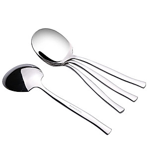 Bblina 8 Pieces Large Serving Spoons, Stainless Steel Buffet Serving Spoons