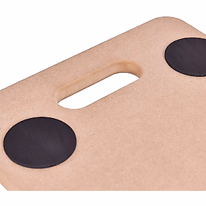 Casart Wooden Board Dolly, Moving Carrier with 4 Wheels