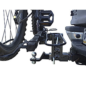 GEN-Y GH-304 MEGA-Duty Adjustable 7.5" Drop Hitch Only for 2" Receiver - 10,000 LB Towing Capacity - 1,500 LB Tongue Weight