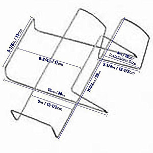 Attisstore Hard Hat Holder for Truck Seat, Steel Hard Hat Racks with Rust Resistant Seat Back Storage, Gray