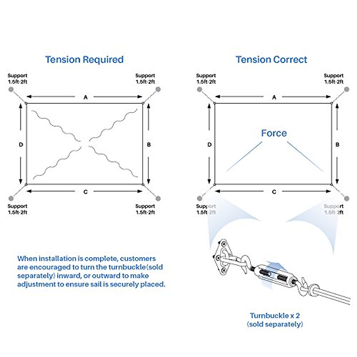 E&K Sunrise 8' x 17' Sun Shade Sail- Beige Straight Edge Rectangle UV Block Durable Awning Perfect for Canopy Outdoor Garden Backyard-180GSM-Customized