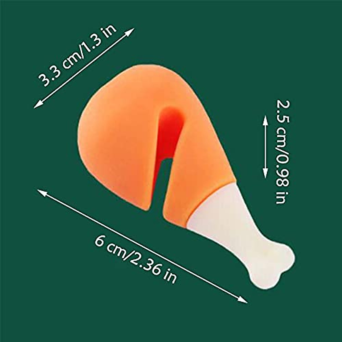 QWDLID 6 Pieces Spill-proof Lid Lifter Silicone Heat Resistant Holder Keep The Lid Open Cooking Helpers Creative Carrot Chili Chicken Drumstick Shape Release Steam Kitchen Gadgets for Cooking