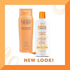 Cantu Moisturizing Cream Shampoo with Shea Butter, 13.5 fl oz