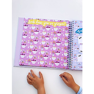 Lucy Darling The Little Years Toddler Baby Memory Book - Ages 1 to 6 Years Old Album For Baby Girl - Milestone Scrapbook To Record Precious Memories - Keepsake Record Book