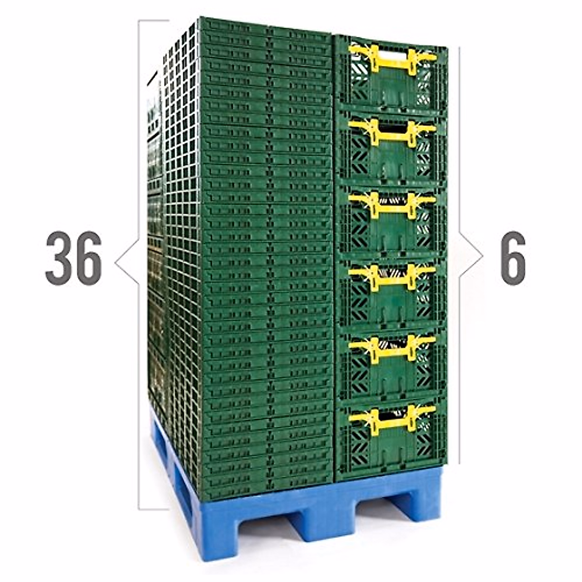 AYKASA Collapsible Storage Bin Container Basket Tote, Folding Basket Crate Container : Storage, Kitchen, Houseware Utility Basket Tote Crate = Maxi-Box Comfort Lock (Black)