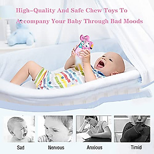 Chew Necklaces for Sensory Kids 5 PCS Silicone Chewable Necklaces for Kids or Adults That Like Biting or Have Autism-Perfectly Textured Silicone Baby Teether Chewy Toys-Chewy Necklace Sensory