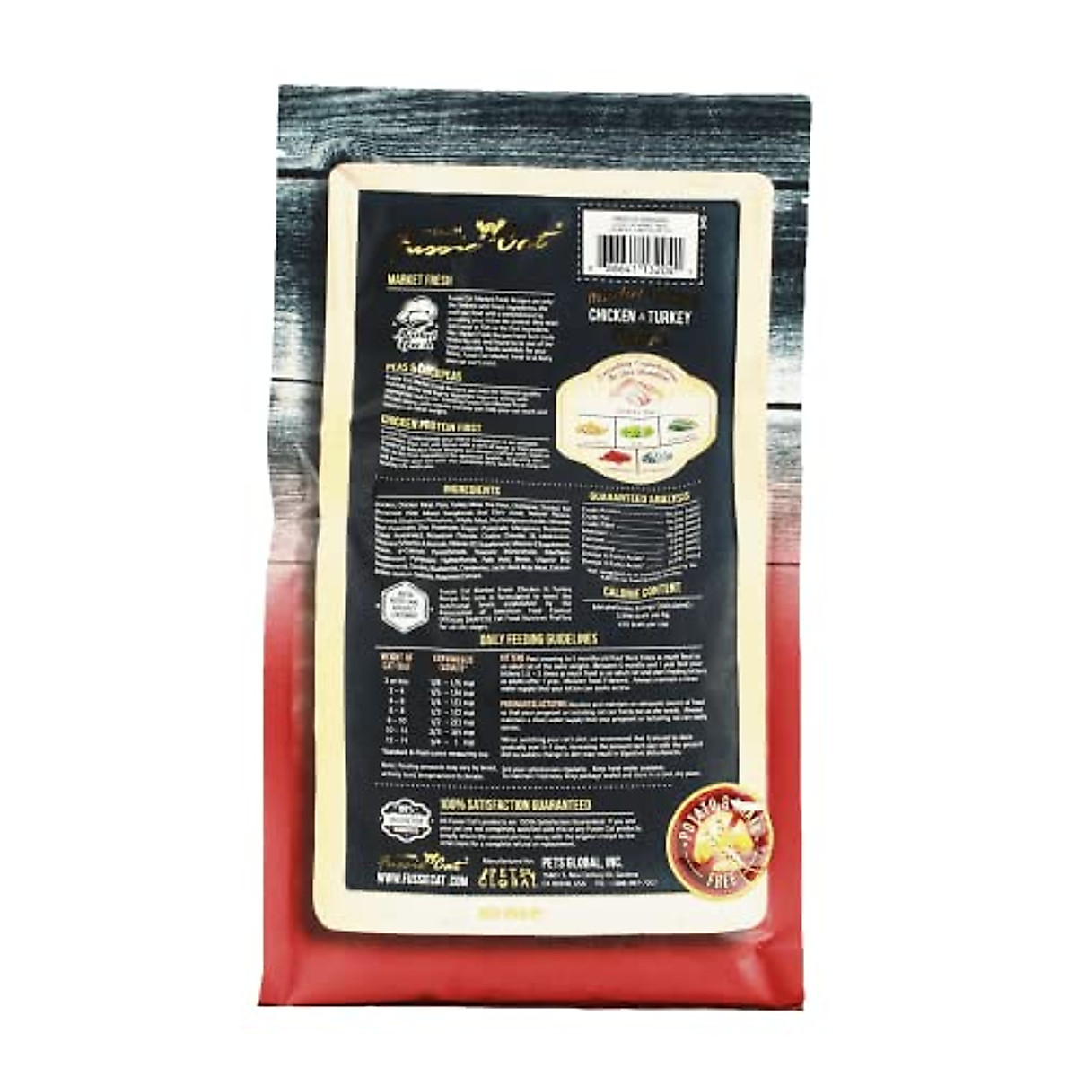 Fussie Cat Market Fresh Chicken & Turkey Meal Formula Grain-Free Dry Cat Food 4lb