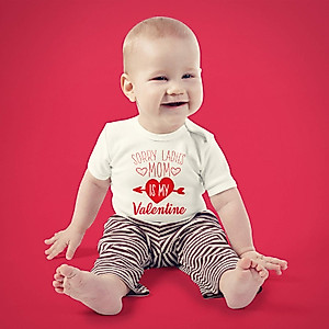 The Shirt Den Sorry Ladies Mom Is My Valentine Baby One Piece 6 mo Red