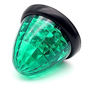 MoreChioce 10PCS LED Side Marker Light, Waterproof Trailer LED Clearance Marker Lights Universal Led Trailer Lights Warning Beacon Light for 12V 24V Car Truck RV,Green