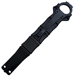 CIZPIROK Small Tactical EDC Fixed Blade Knife with Kydex Sheath and Pocket Clip, 440C Steel Blade Camping Knife Outdoor Fishing Hunting Survival Knives Hiking Tools Collection Gifts for Men - Black