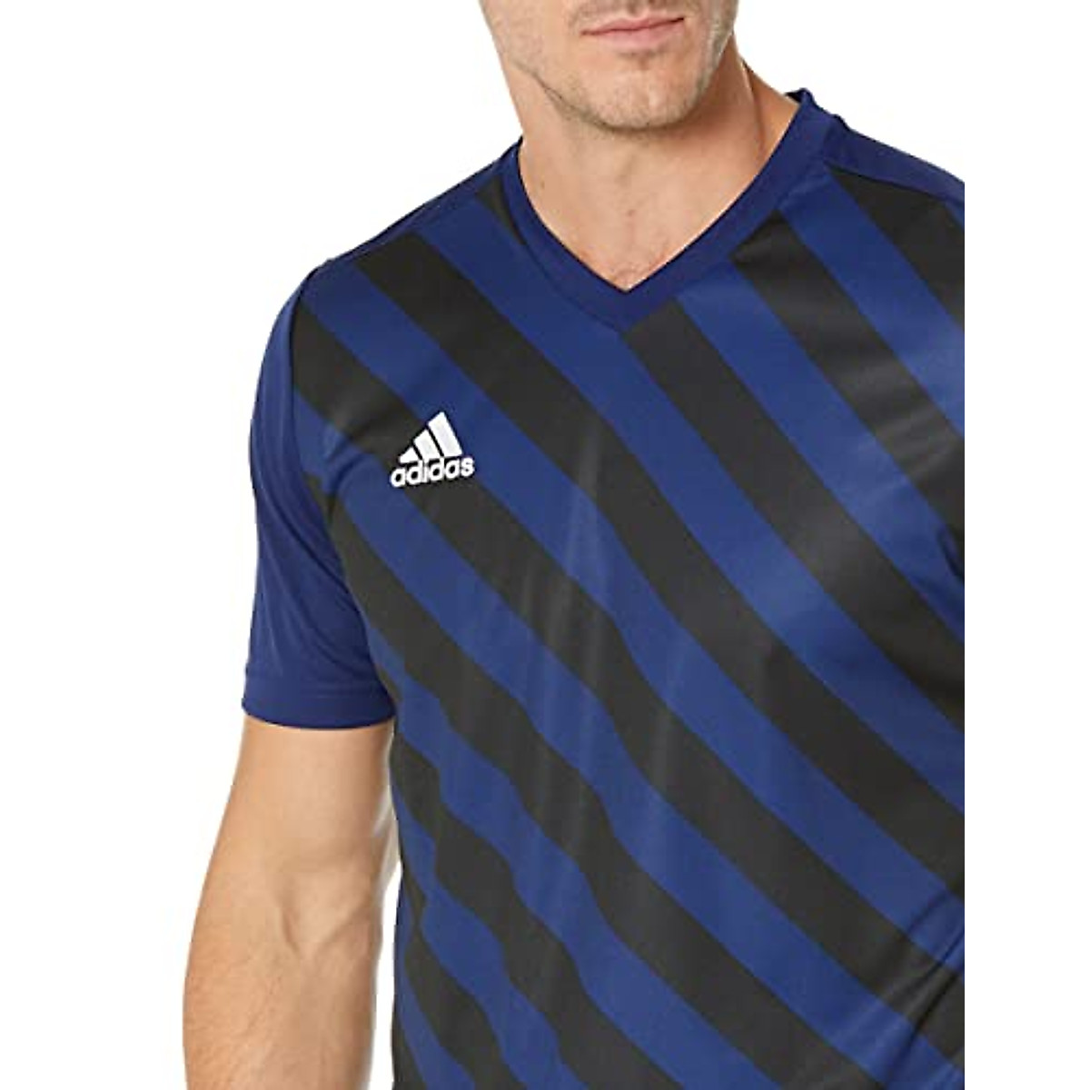 adidas mens Entrada 22 Graphic Jersey Shirt, Team Navy Blue/Black, Large US