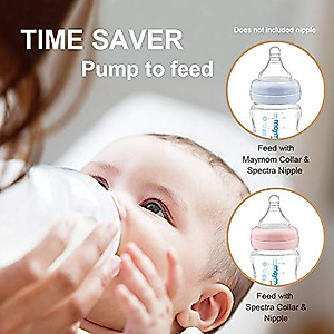 21mm Flange Maymom Pump Parts Compatible with Spectra S2 Spectra S1 Spectra 9 Plus Breastpump Not Original Spectra Pump Parts Replacement to Spectra S1 Plus Accessories, Spectra Small Flange