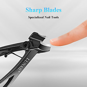 16mm Wide Jaw Opening Nail Clipper for Thick Nails and Ingrown Toenails, Nails Clipper for Men and Women, Seniors and Adults.