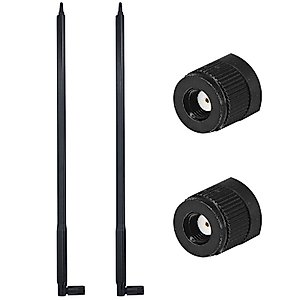1.3FT 2PCS 12dbi WiFi Bluetooth Antenna Omni Directional Antenna 2.4GHz RP-SMA Male Long Range for WiFi Router Wireless Network Devices Desktop PC USB Adapter PCI PCIe Cards PC Camera WiFi 6 Adapter