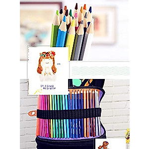 ARZASGO 36 Colored Pencils Set, Artist Coloring Pencils for Adult Coloring Books, Artist Sketch, Premier Drawing Pencils with Canvas Roll-up Pouch Bag and Pencil Sharpener