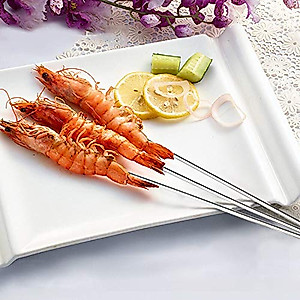 Lawenme Grill Kebab Skewers Compatible with Ninja Foodi AG300, AG300C, AG301, AG301C, AG302, AG400, IG301A, 10 Skewers Stainless Steel 7.25" Long