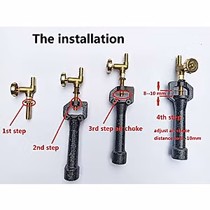 Gas Forge Burner with Regulator Propane Gas Metal Metling Furnace