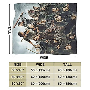 Throw Blanket Lightweight Plush Fuzzy Cozy Soft Blankets and Throws for Sofa 50"x40"