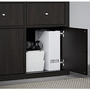Generic Drawer Storage Organizer Insert with Door Fit with Kallax Unit (1 Drawer, Black), 13x13, 602.781.70