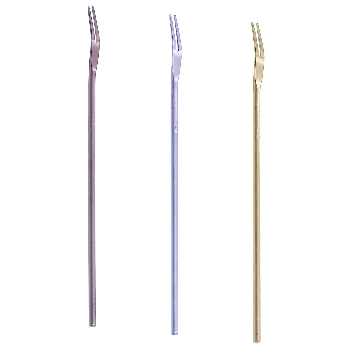 Pickle Fork, 304 Stainless Steel Appetizer Forks, 8.58" Fruit Fork, Long Handle Salad Forks, Portable Cocktail Forks, Dessert Fork, Olive Fork, Pickle Grabber