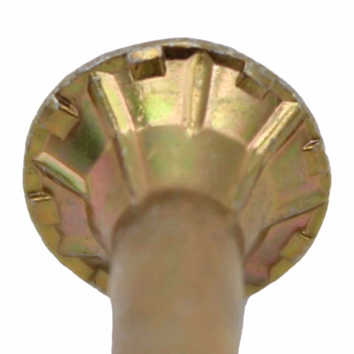 Jake Sales #8 x 1 Gold Star Wood Screw Torx/Star Drive Flat Head (1 Pound - 276 Approx. Screw Count) - Multipurpose Torx/Star Drive Wood Screws