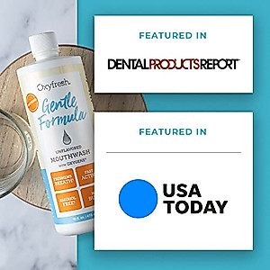 Oxyfresh Gentle Formula Unflavored Mouthwash – Perfect for Ultra Sensitive Gums & Teeth – No Mint, Zero Alcohol, Flavor Free – Fresh Breath. 16 oz.