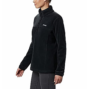 Columbia Women's Benton Springs 1/2 Snap Pullover, Black, X-Small