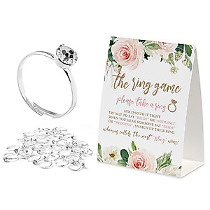 Don't Say Bridal Games, Put A Ring On It Bridal Shower Games,50 Metal rings, Bridal Shower Decorations, Bachelorette Party Games, Wedding Shower Supplies-DSB01
