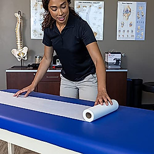 BodyMed Premium Headrest Paper, 8.5-Inch x 225-Feet, 25 Pack – Disposable Headrest Paper for Chiropractic or Massage Tables – Premium Quality Medical Paper – Medical Face Barrier Paper