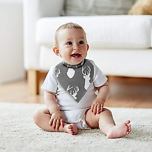 MiiYoung Baby Bibs Baby Bandana Drool Bibs for Drooling and Teething, 100% Organic Cotton and Super Absorbent Bibs for Baby Boys